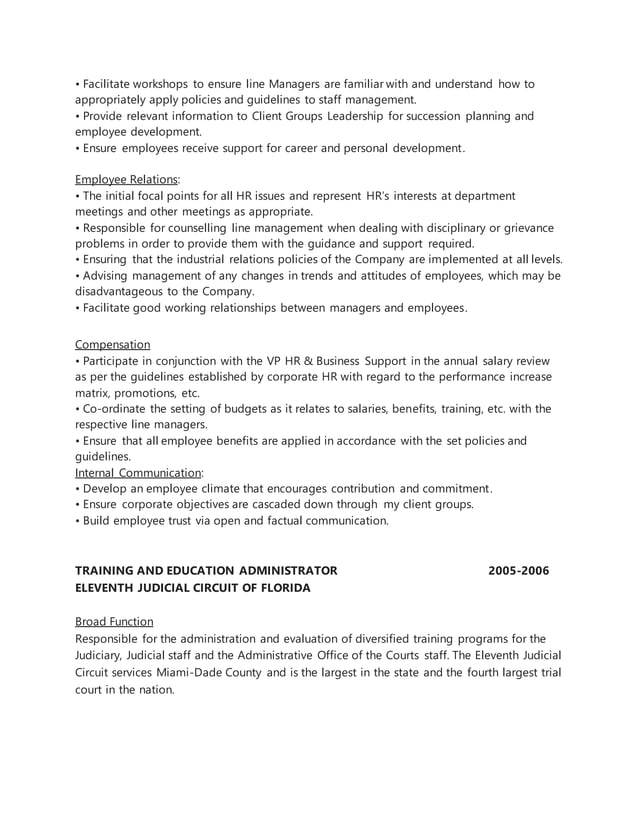 Sharon's Resume | DOCX | Human Resources | Business