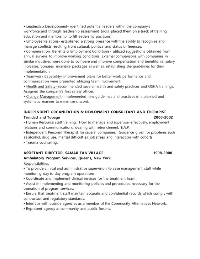 Sharon's Resume | DOCX | Human Resources | Business