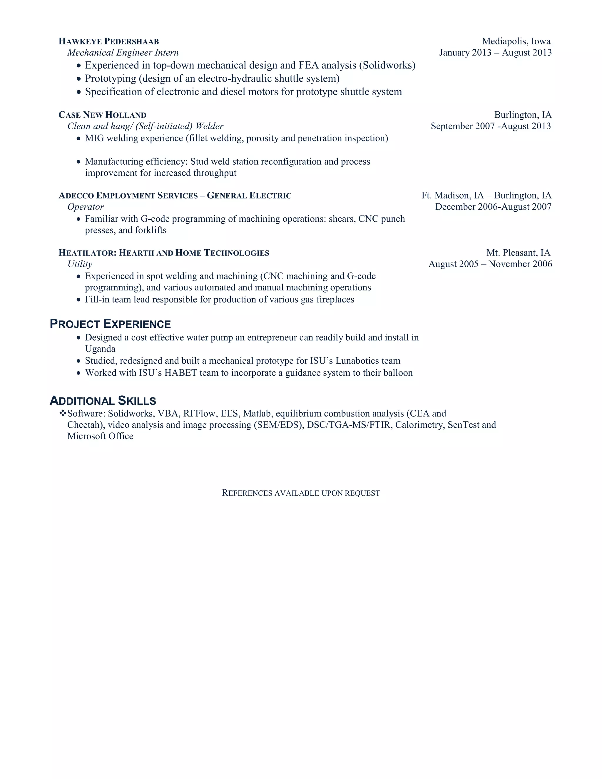 Michael Huston CV | PDF