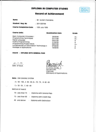 Diploma In Computer Studies-IDM | PDF