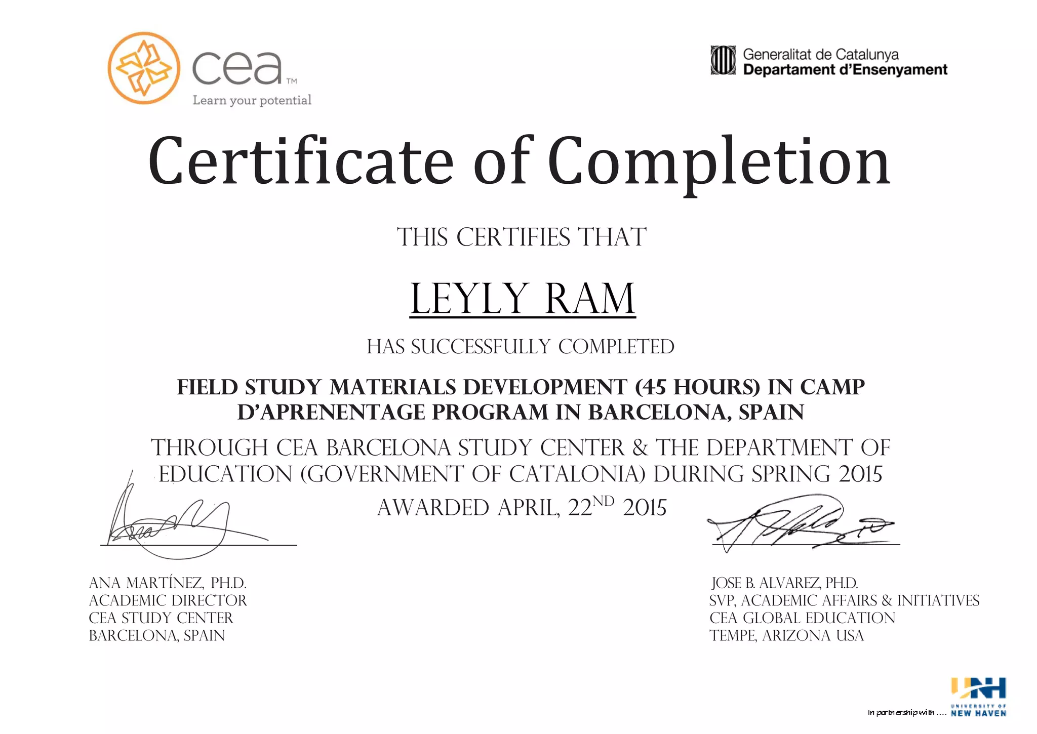 CEAcertificate | PDF