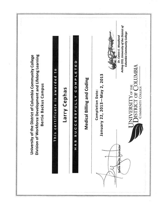 Medical Billing And Coding Certificate Pdf