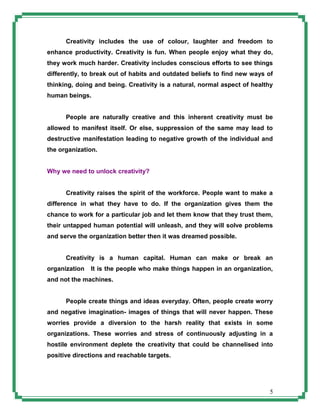 UNLOCKING CREATIVITY (1) | PDF