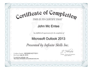 outlook cert | PPT