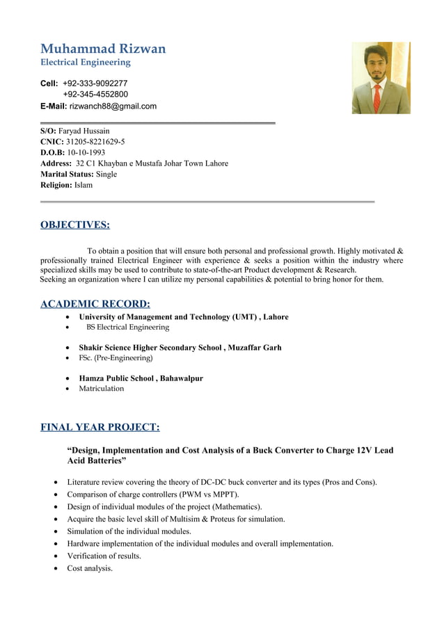 Rizwan JuTT C.V | PDF