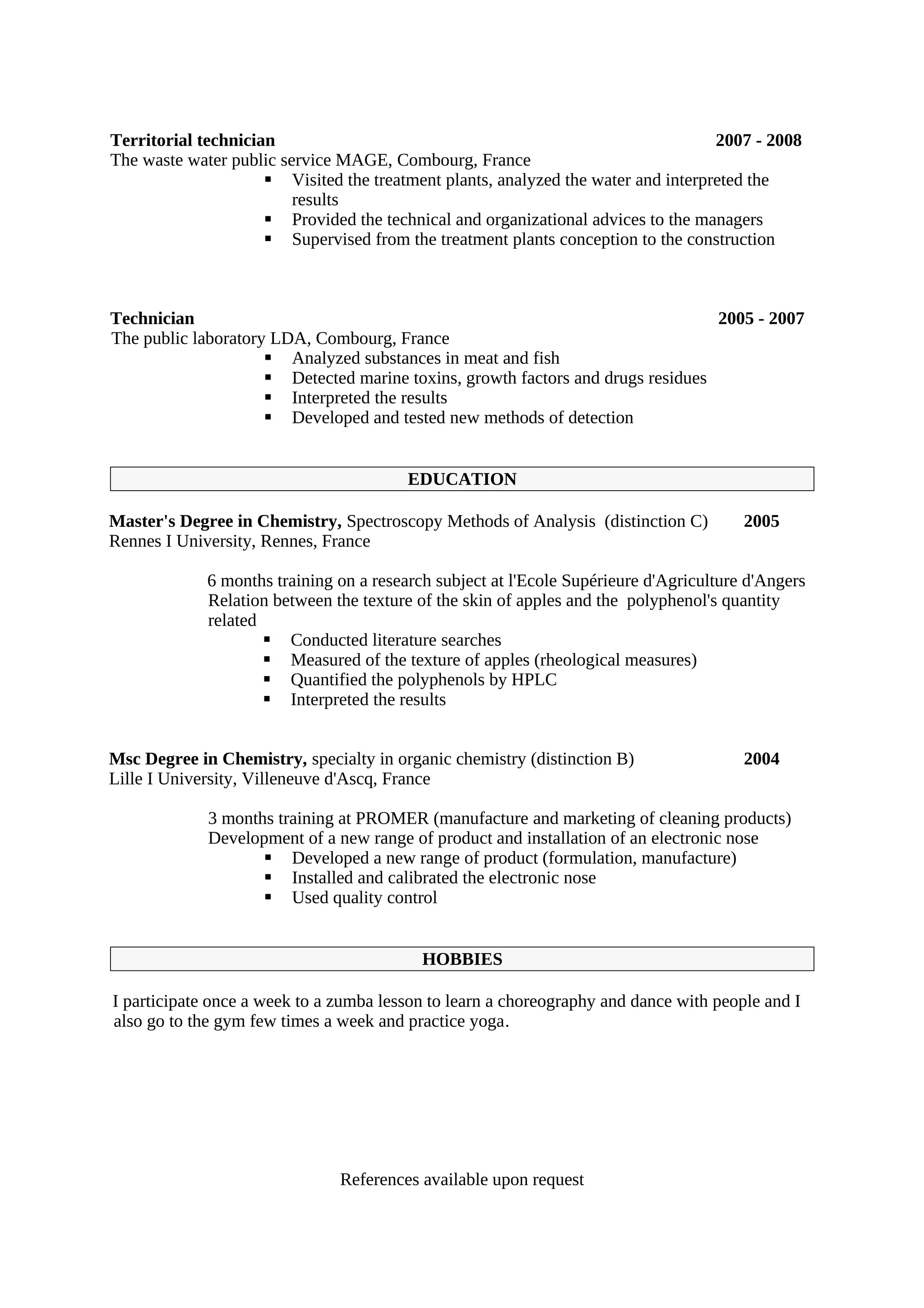 RESUME2 | PDF | Chemistry | Science