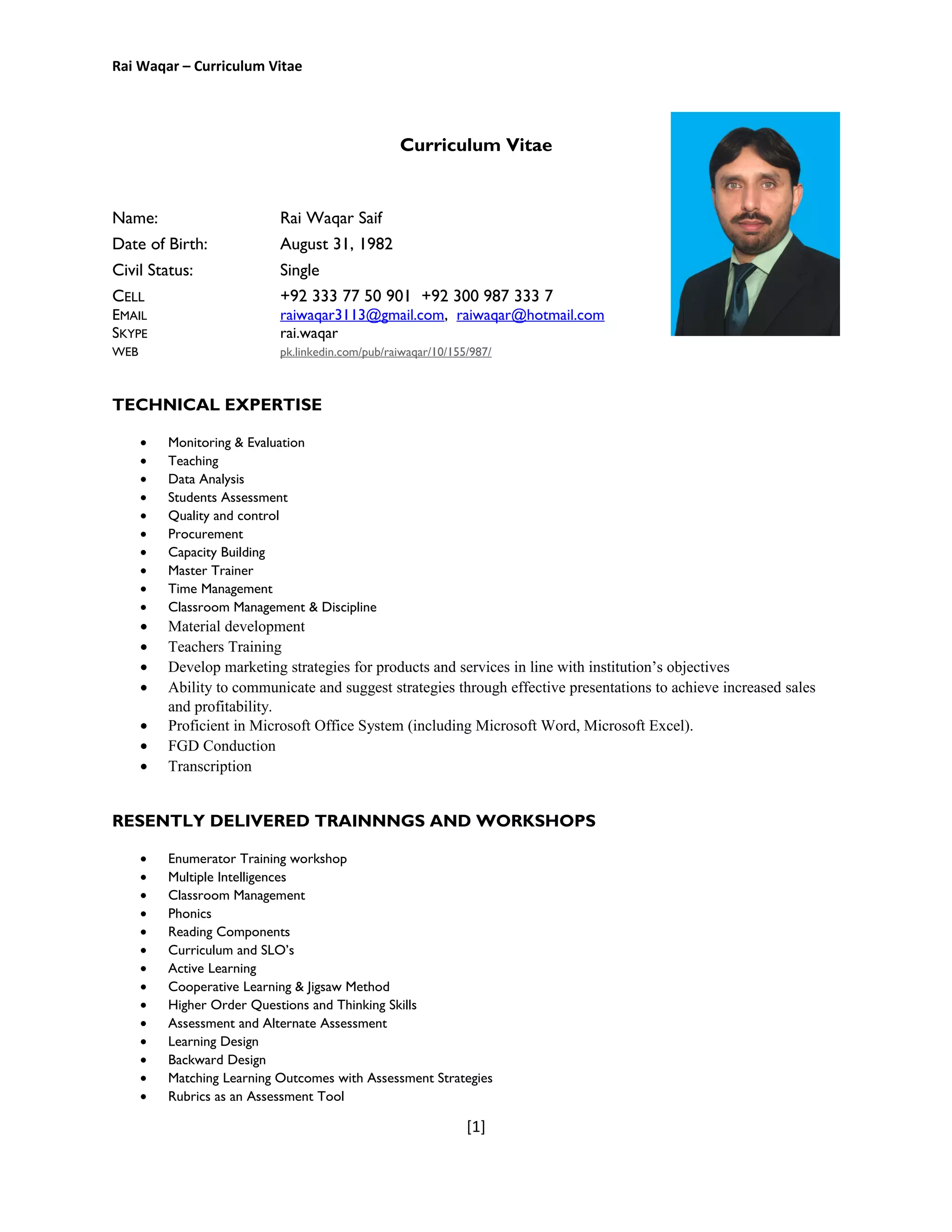 Rai Curriculum Vitae | PDF