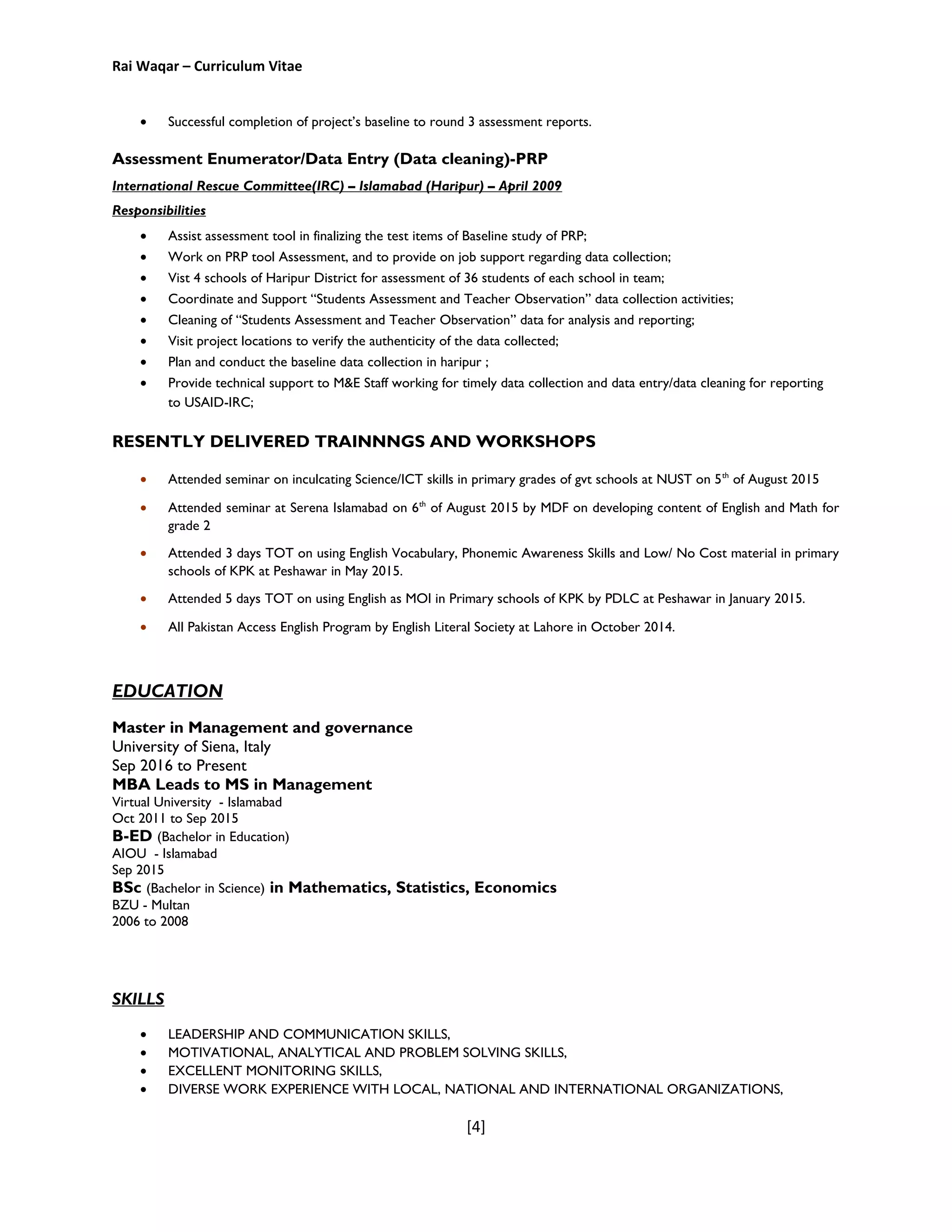 Rai Curriculum Vitae | PDF