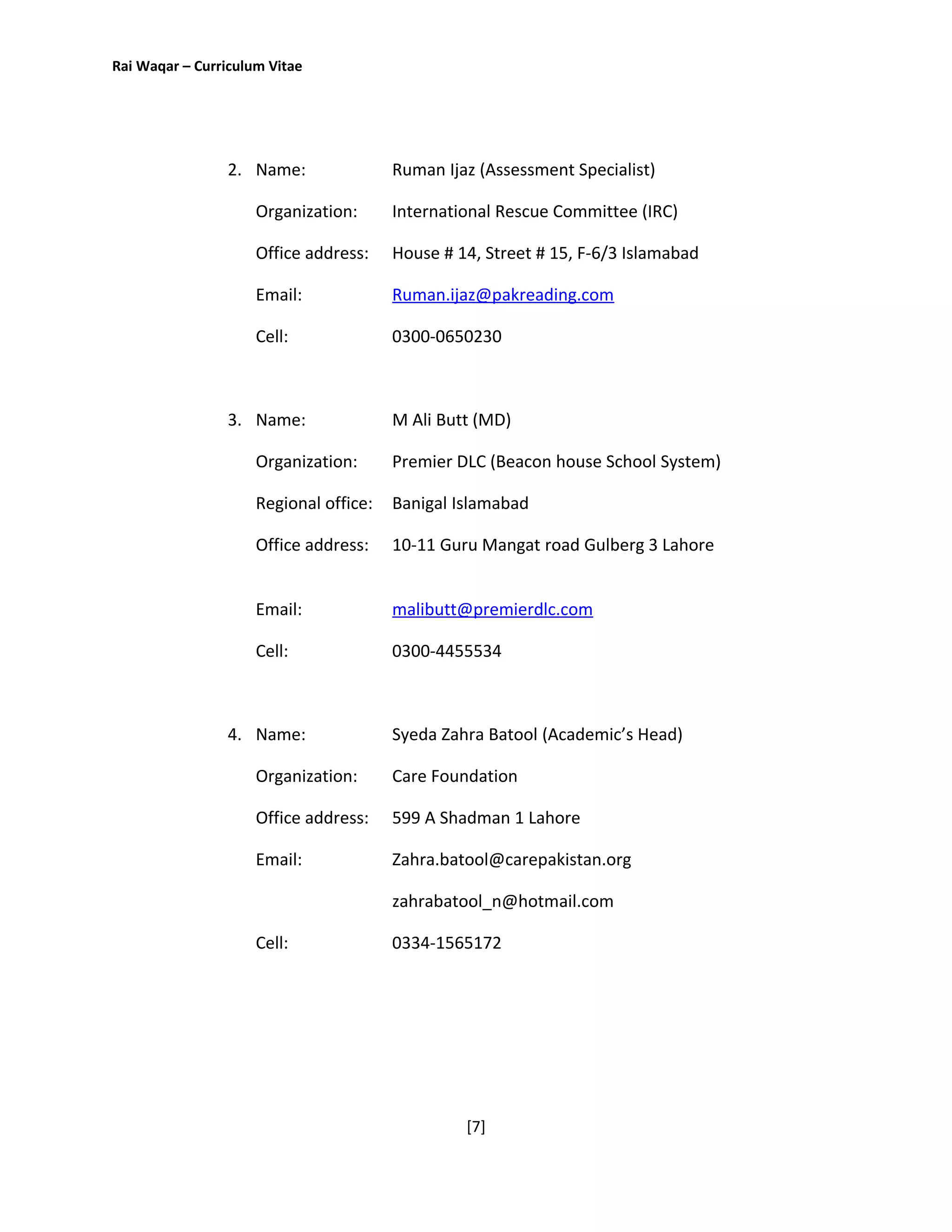 Rai Curriculum Vitae | PDF