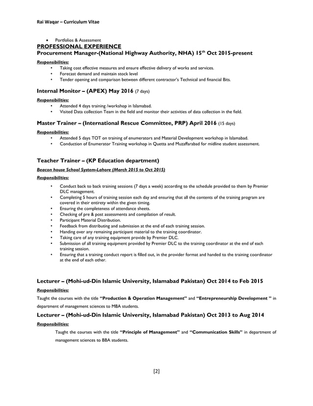 Rai Curriculum Vitae | PDF