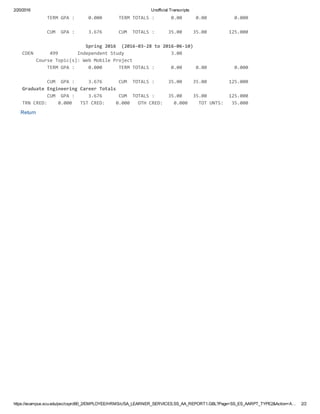 Unofficial Transcripts | PDF