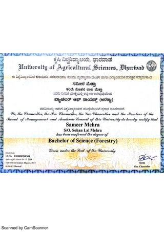 BSc certificate and transcript | PDF