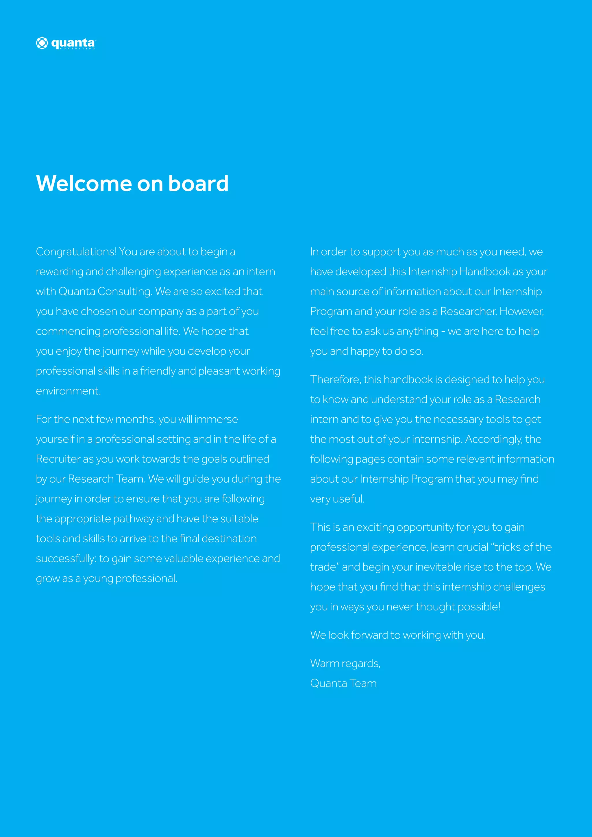 Internship Handbook | PDF