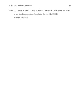 PTSD and TBI Comorbities - Relationships of Suicide for Returned Combat ...