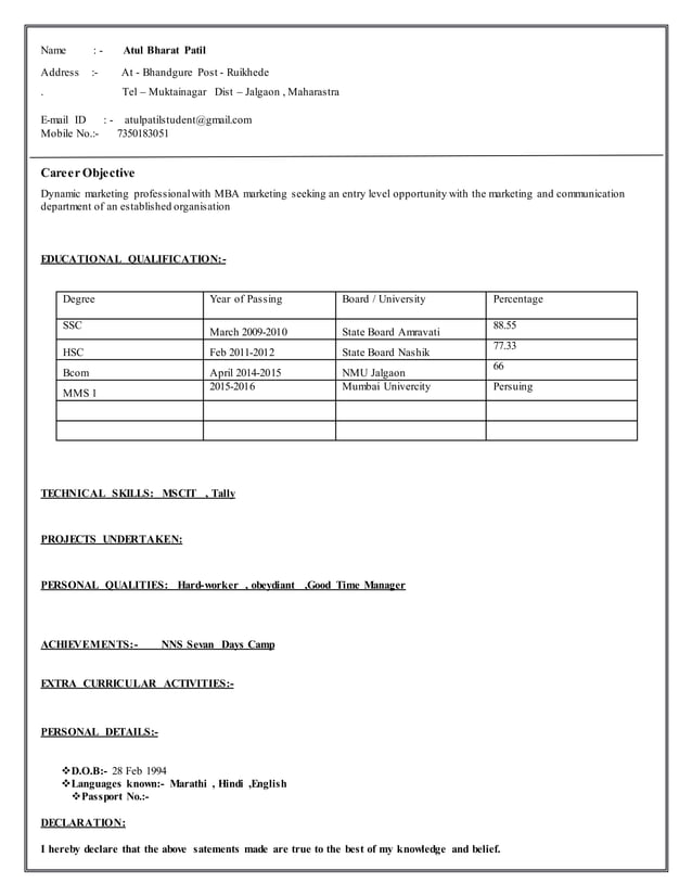 Resume-Format (1) | DOCX