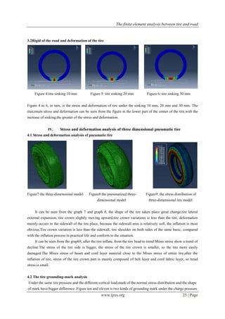 The finite element analysis between tire and road | PDF | Physics | Science