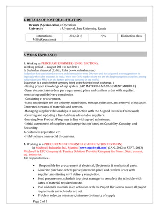 Sachin Resume -Procurement engineer (1) | DOC