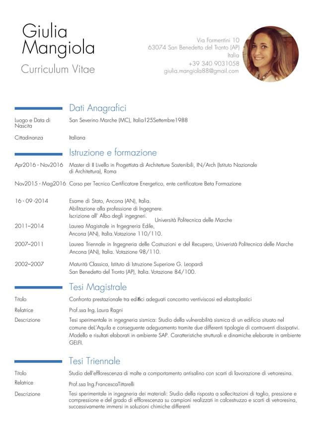 CV_Giulia Mangiola_ITA | PDF