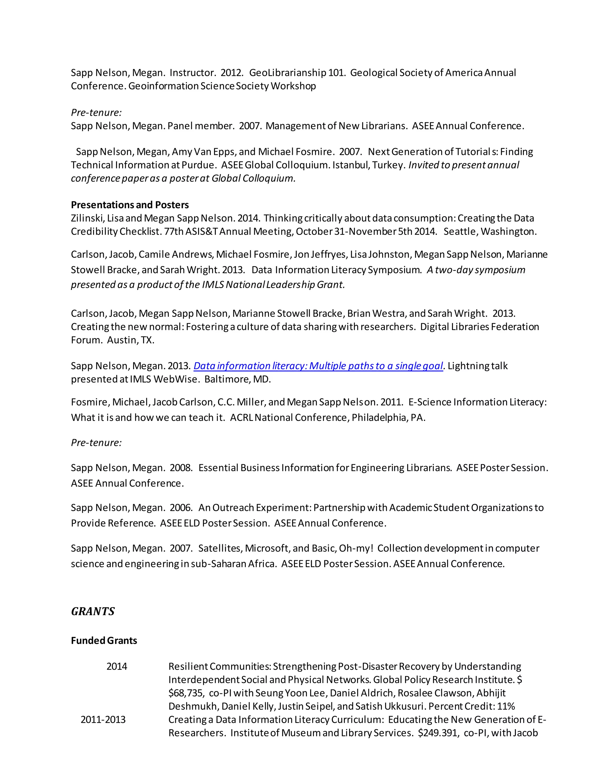 Sapp Nelson CV 20150401 | PDF