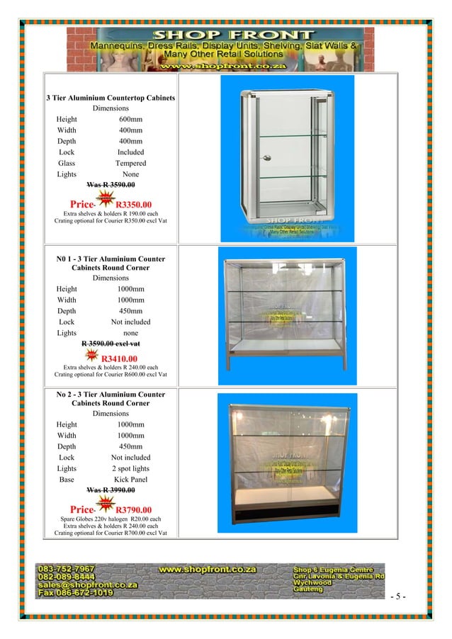 Display Cabinets Catalogue | PDF