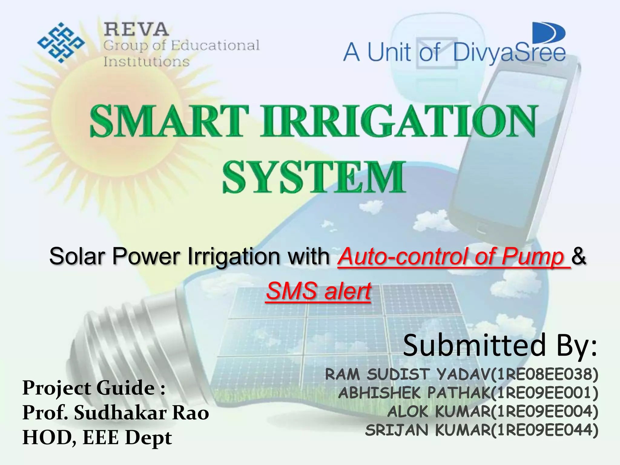 Smart Irriagation System | PPTX | Agriculture | Industries