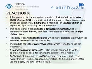 Smart Irriagation System | PPTX | Agriculture | Industries