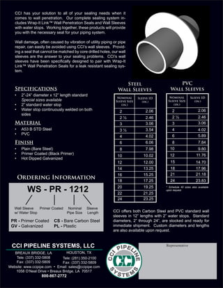 Wall Sleeves | PDF