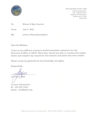 Letter of Recomm. | PDF