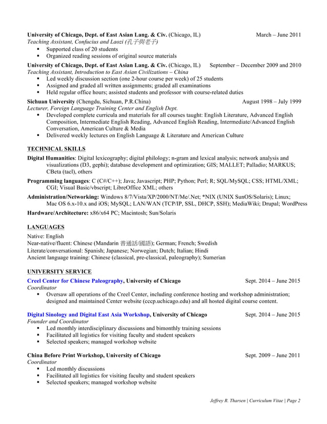 JTharsen Curriculum Vitae 2016 | PDF