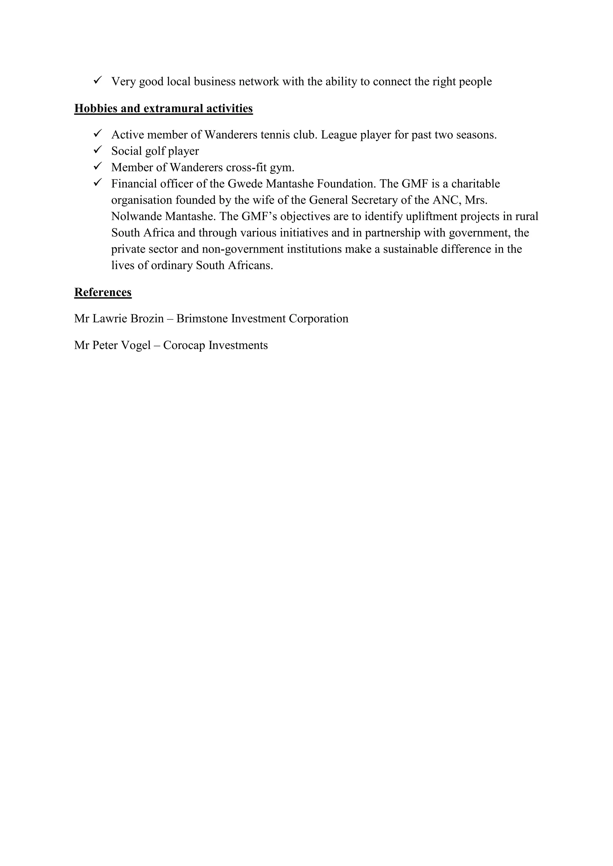 Abridged CV Geert Doyer | PDF