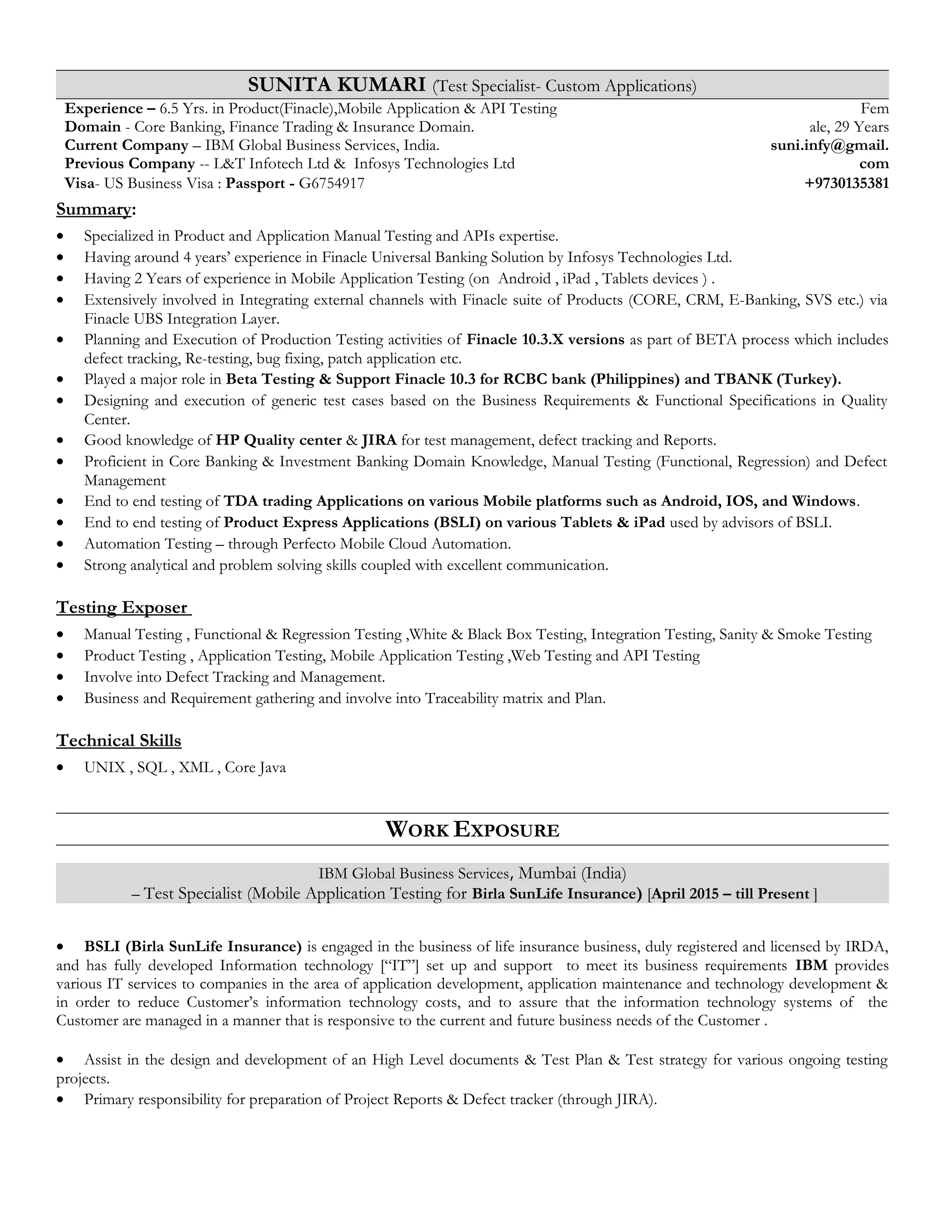Sunita Kumari - Resume - Final | DOC