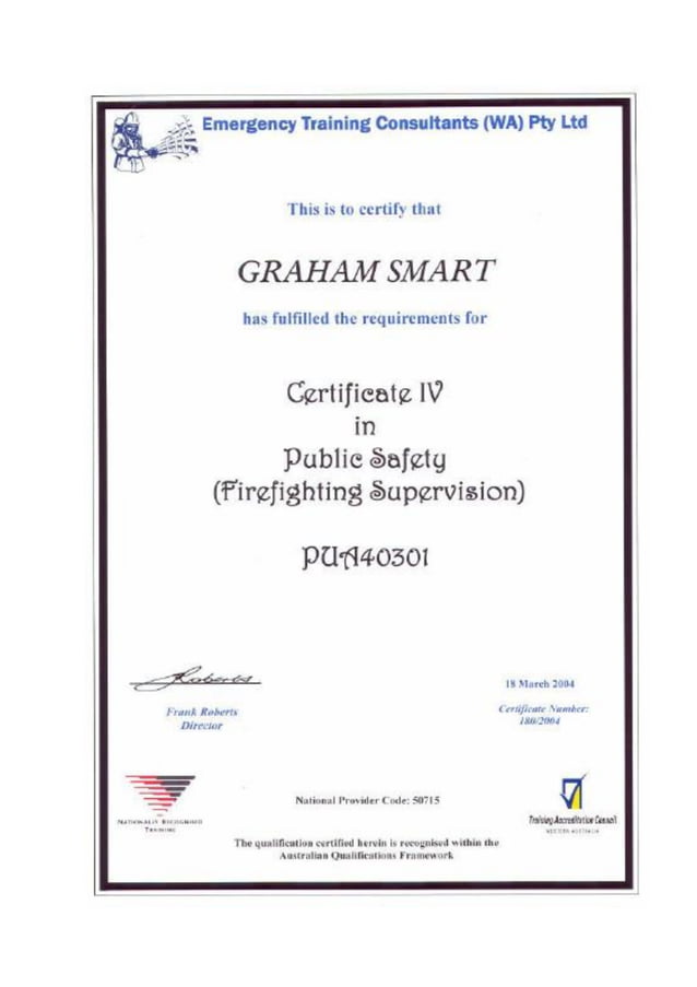 Cert IV in Public Safety Fire Fighting Supervision | PDF
