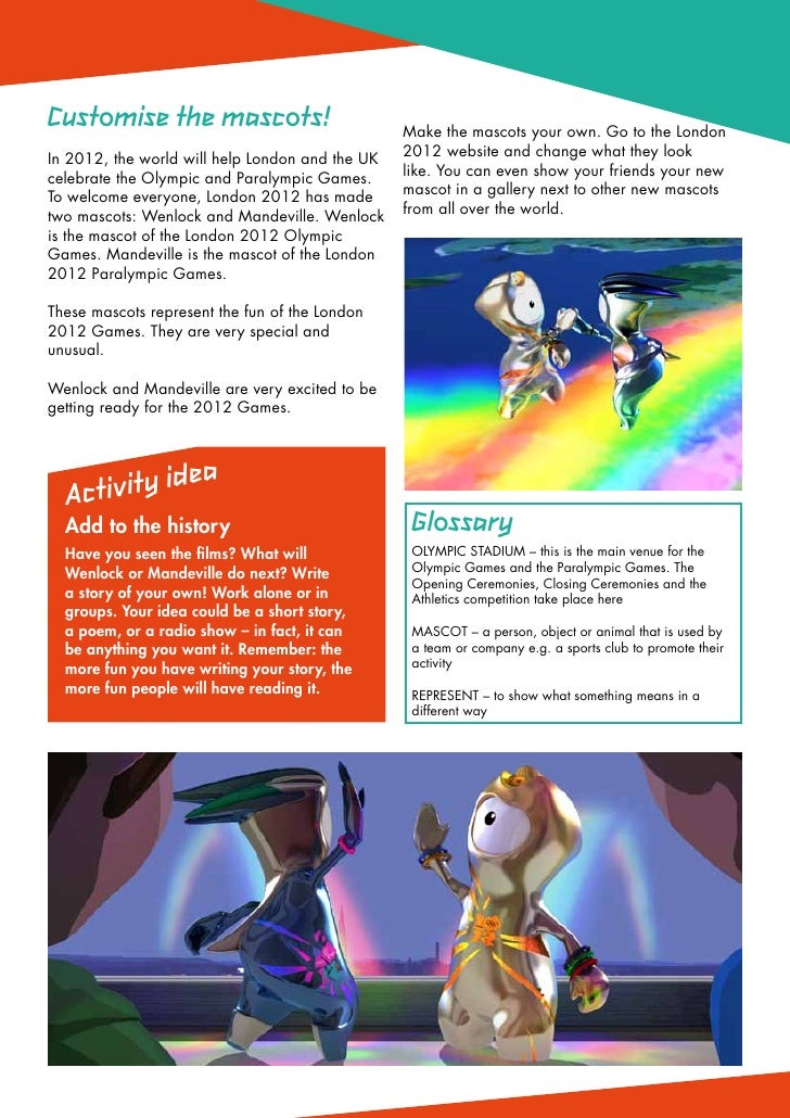 Paralympic Mascots_complete | PDF | Summer Olympic Sports | Olympic Sports