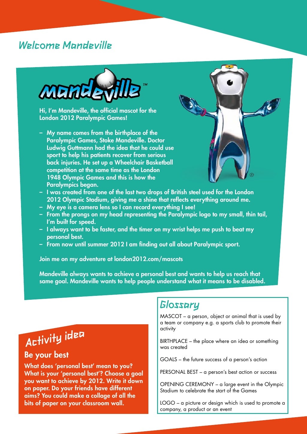 Paralympic Mascots_complete | PDF | Summer Olympic Sports | Olympic Sports