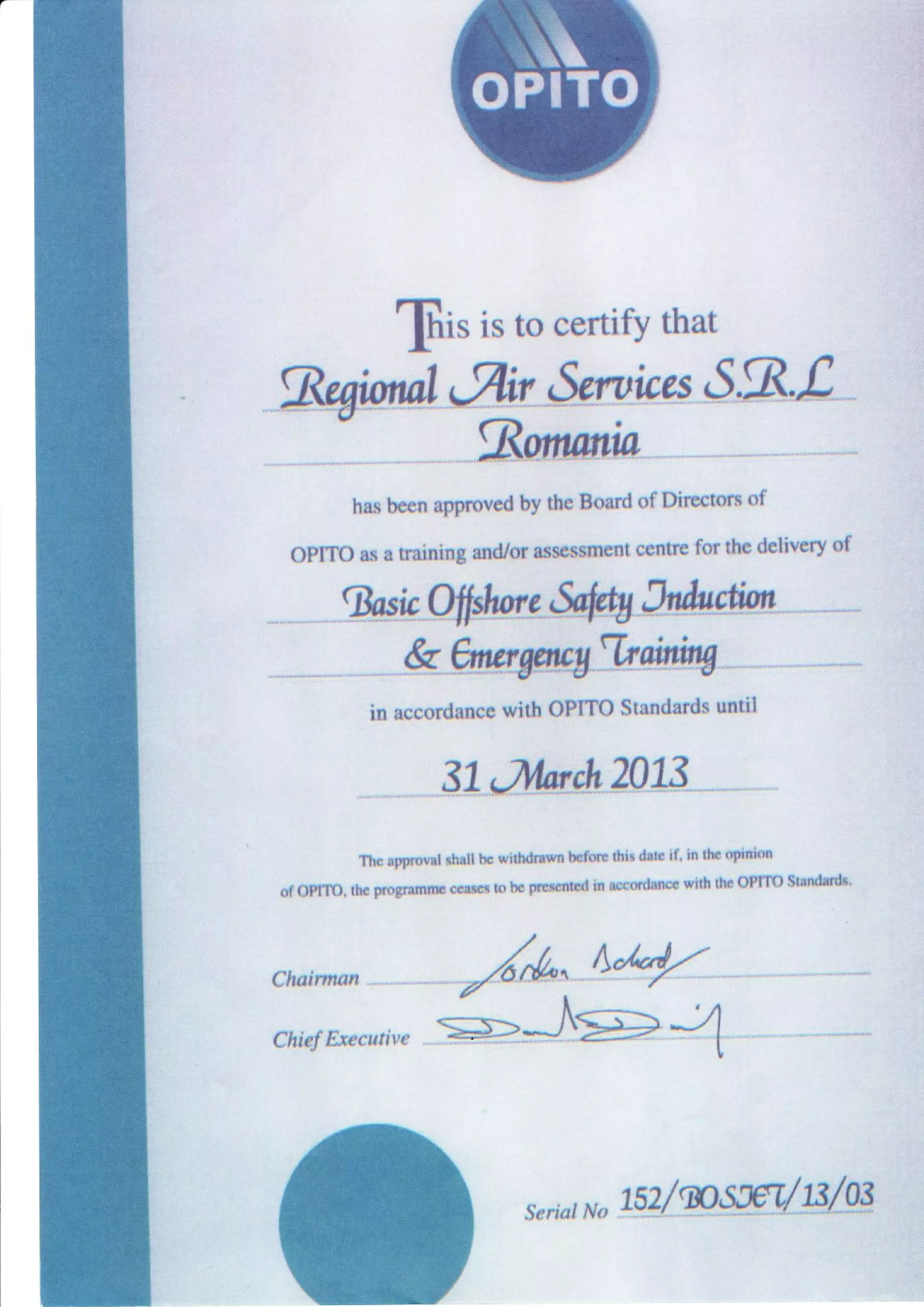 Offshore Certificate FOET | PDF