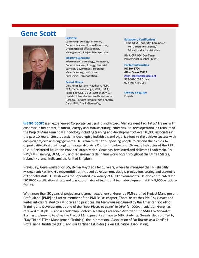 Gene Scott bio | PDF