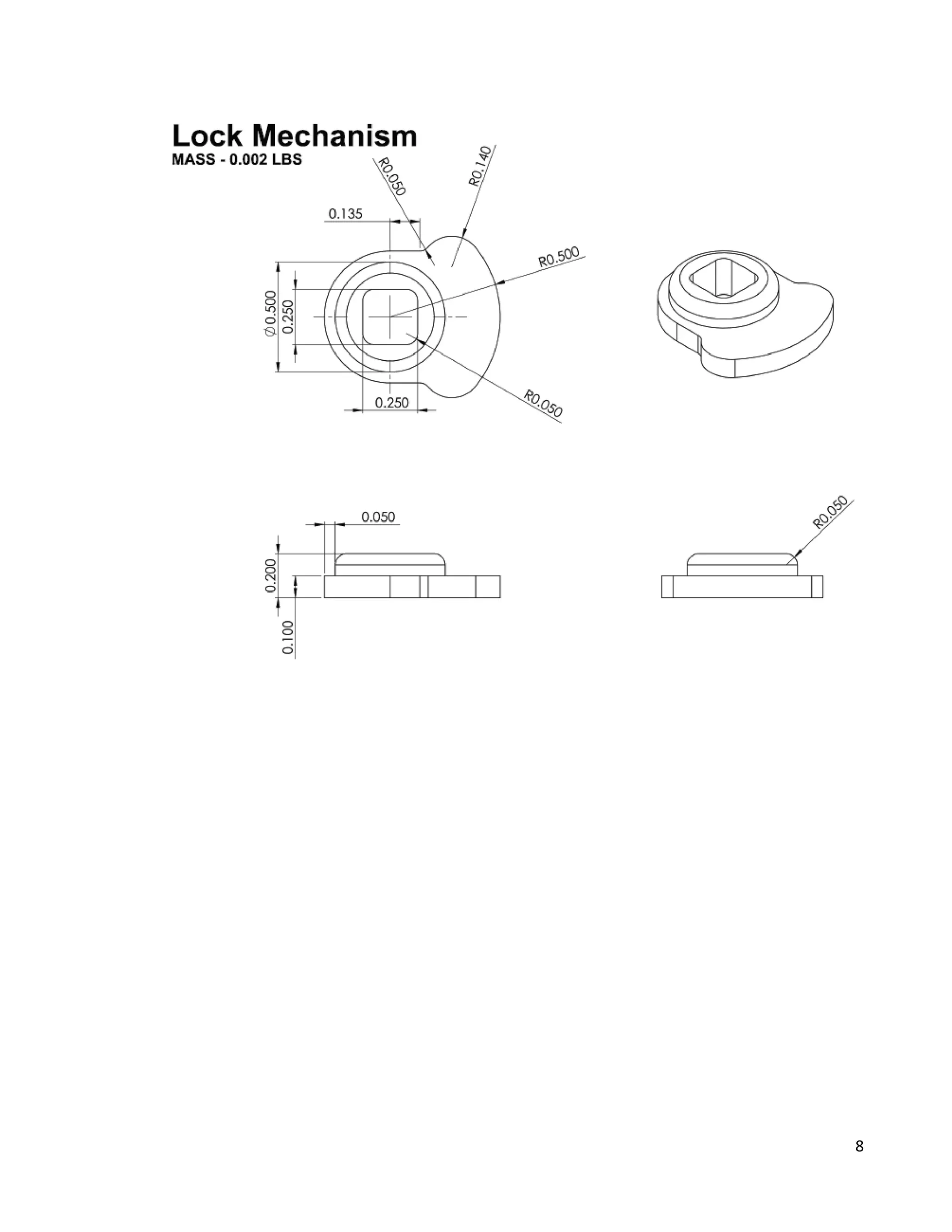 Design of a Handle Mechanism (Solidworks) | PDF