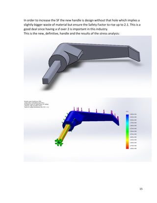 Design of a Handle Mechanism (Solidworks) | PDF