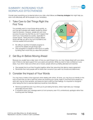 ConnellWise 2017 DiSC Assement | PDF