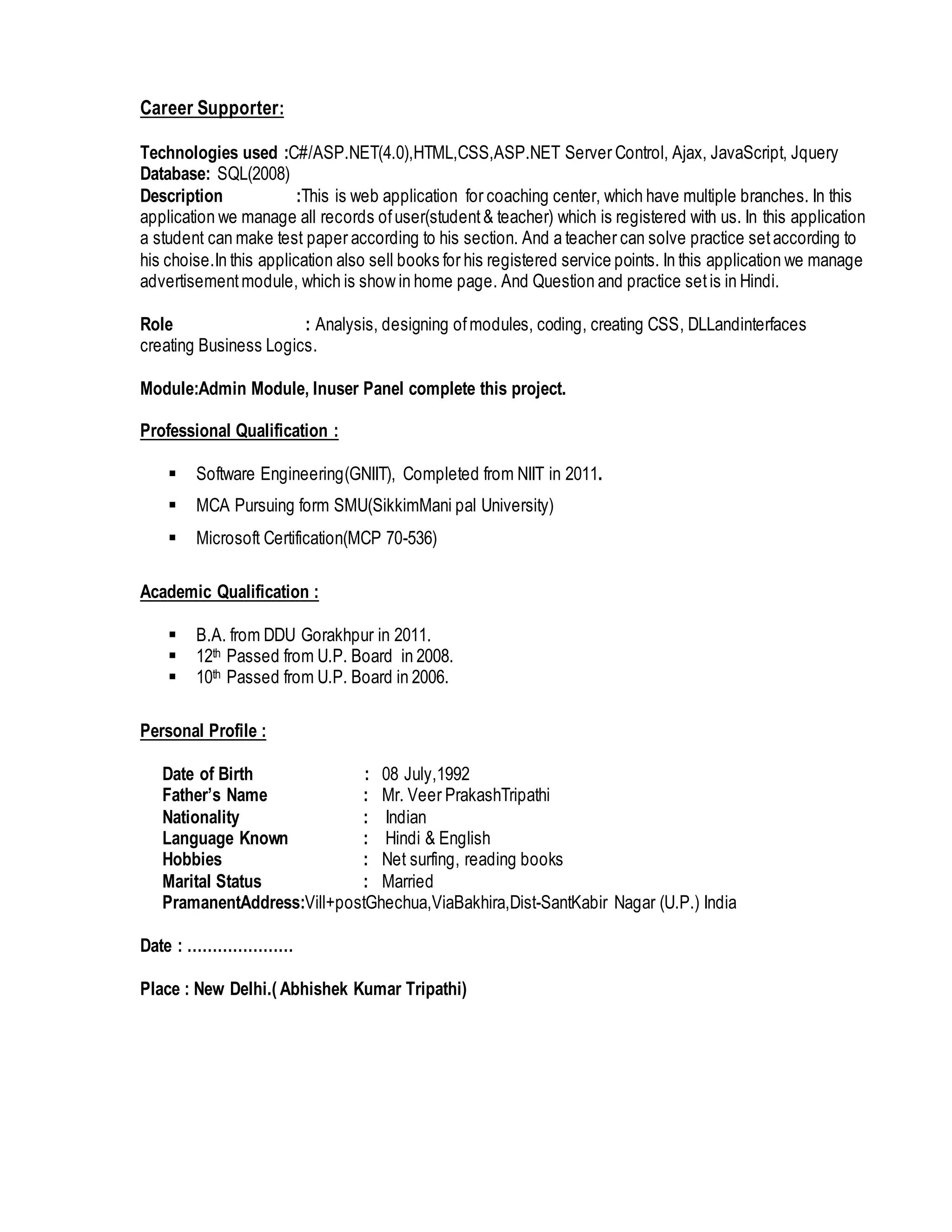 Resume (1) | PDF