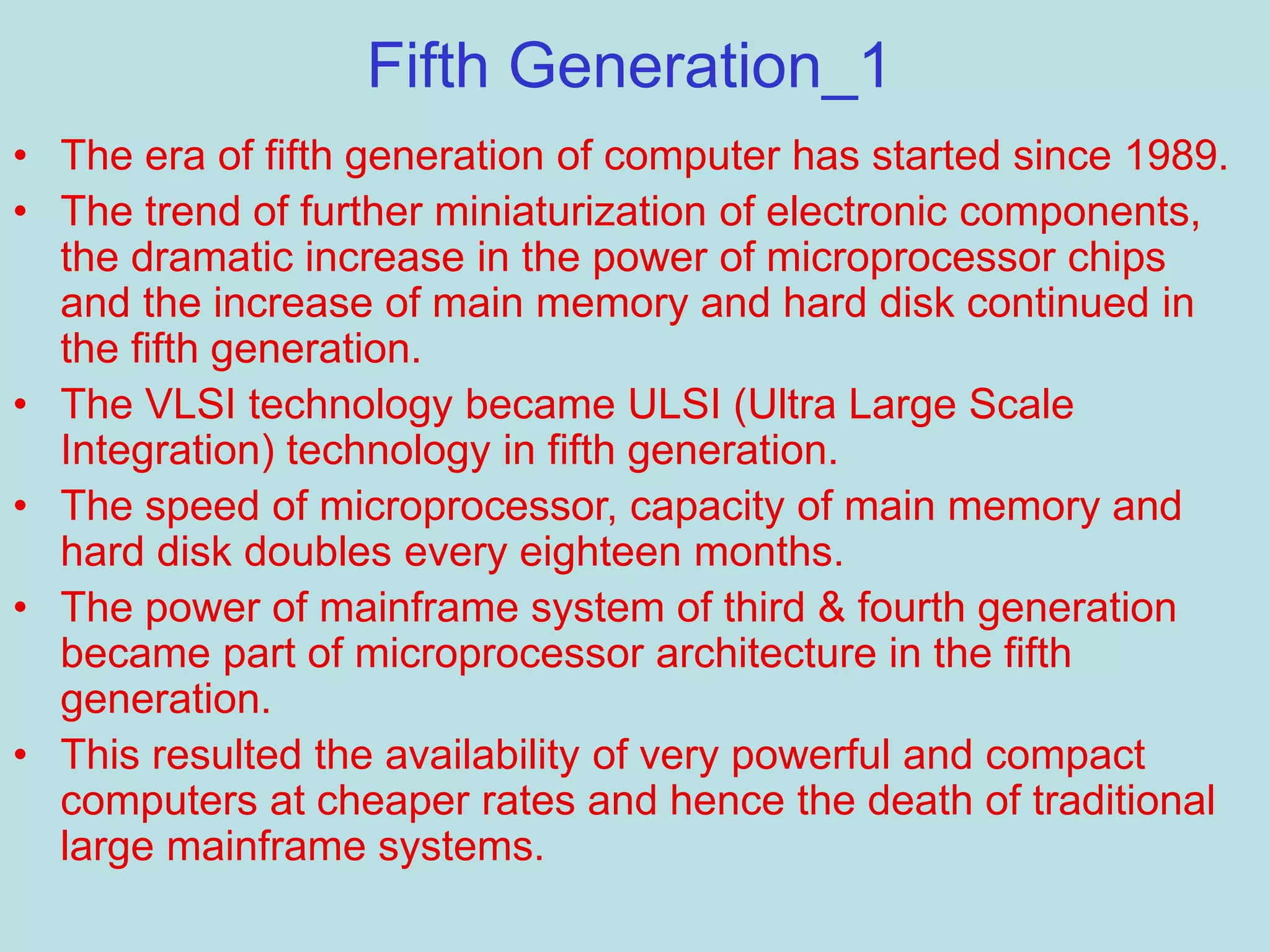 Computer Generations | PPT