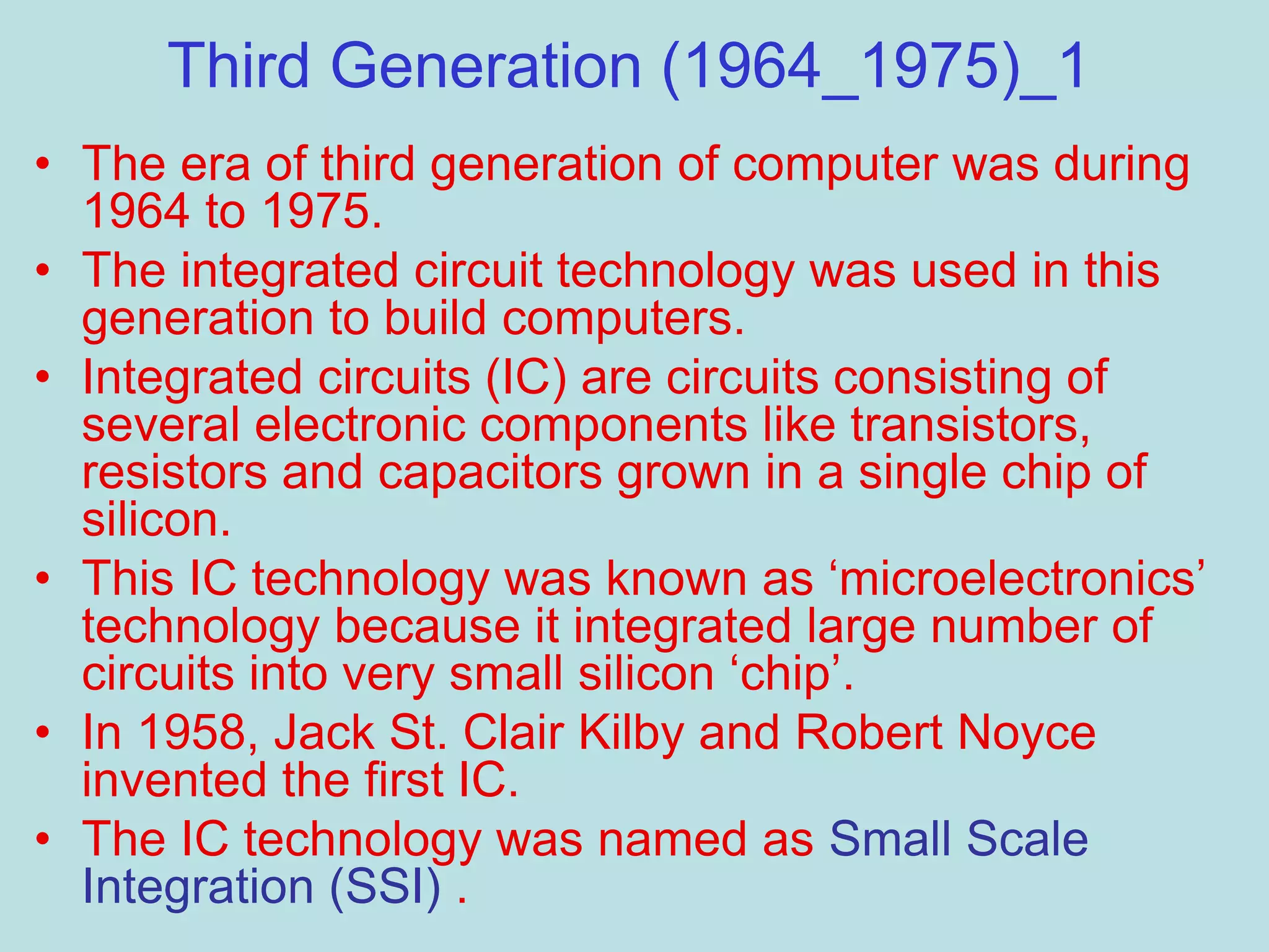 Computer Generations | PPT