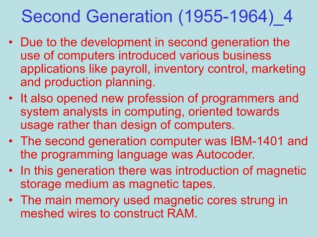 Computer Generations | PPT