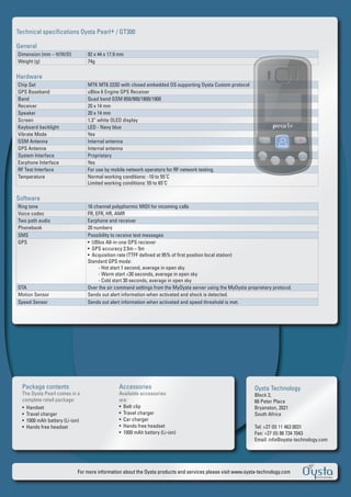 GT300_pearl_plus_SAFRICA | PDF