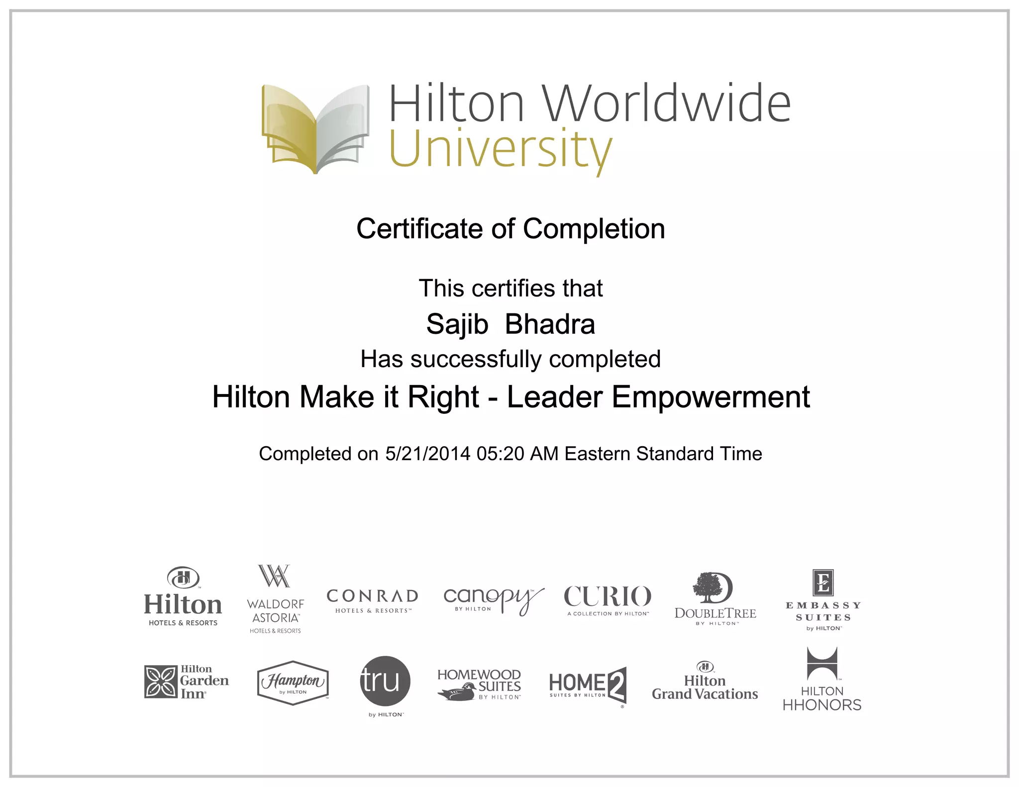 hilton make it right | PDF