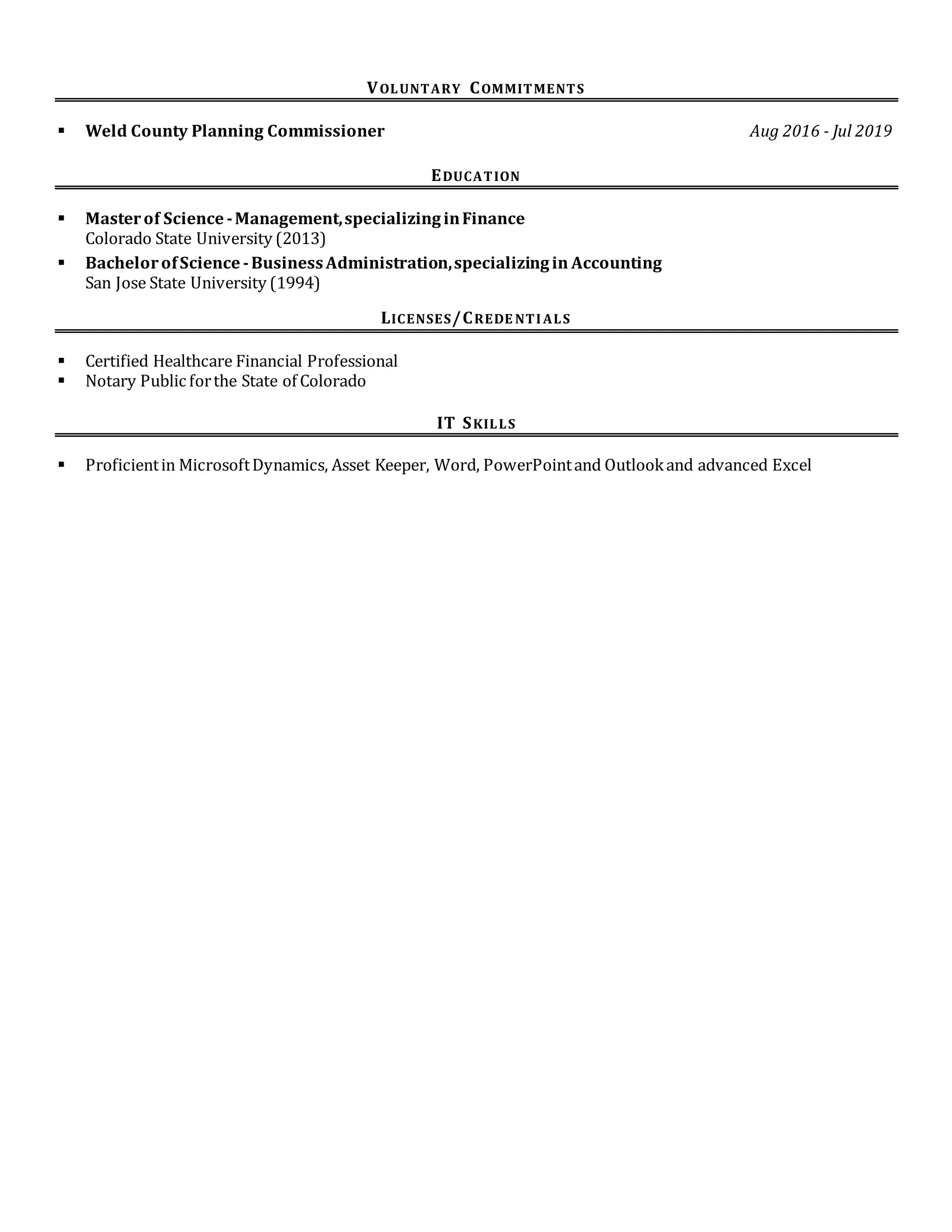 Resume Cherilyn Barringer | PDF