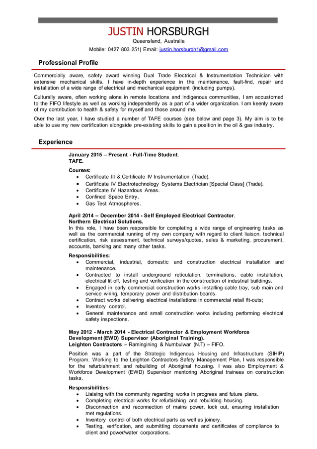 Justin Horsburgh Resume | DOCX