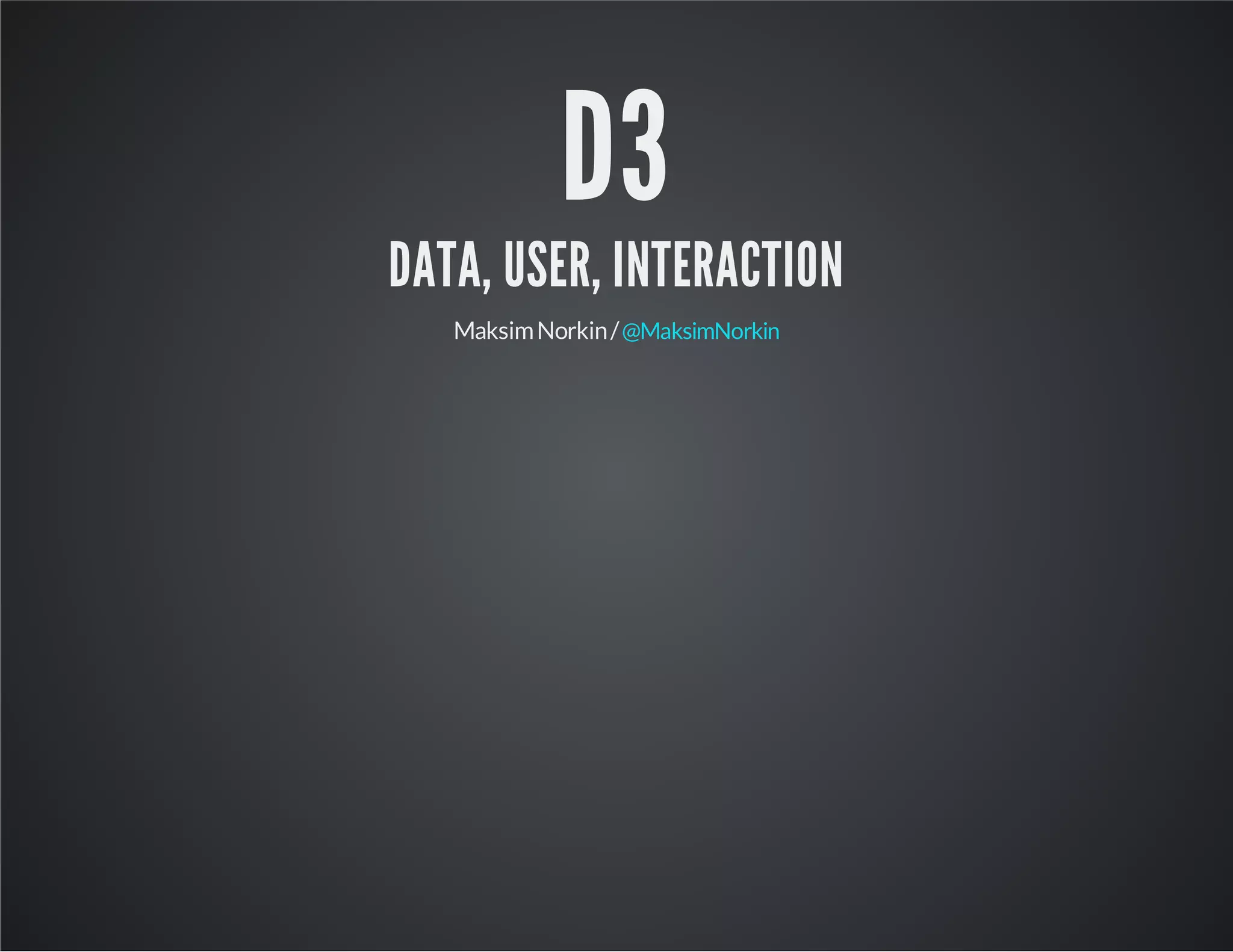 D3 Data User Interaction Ppt
