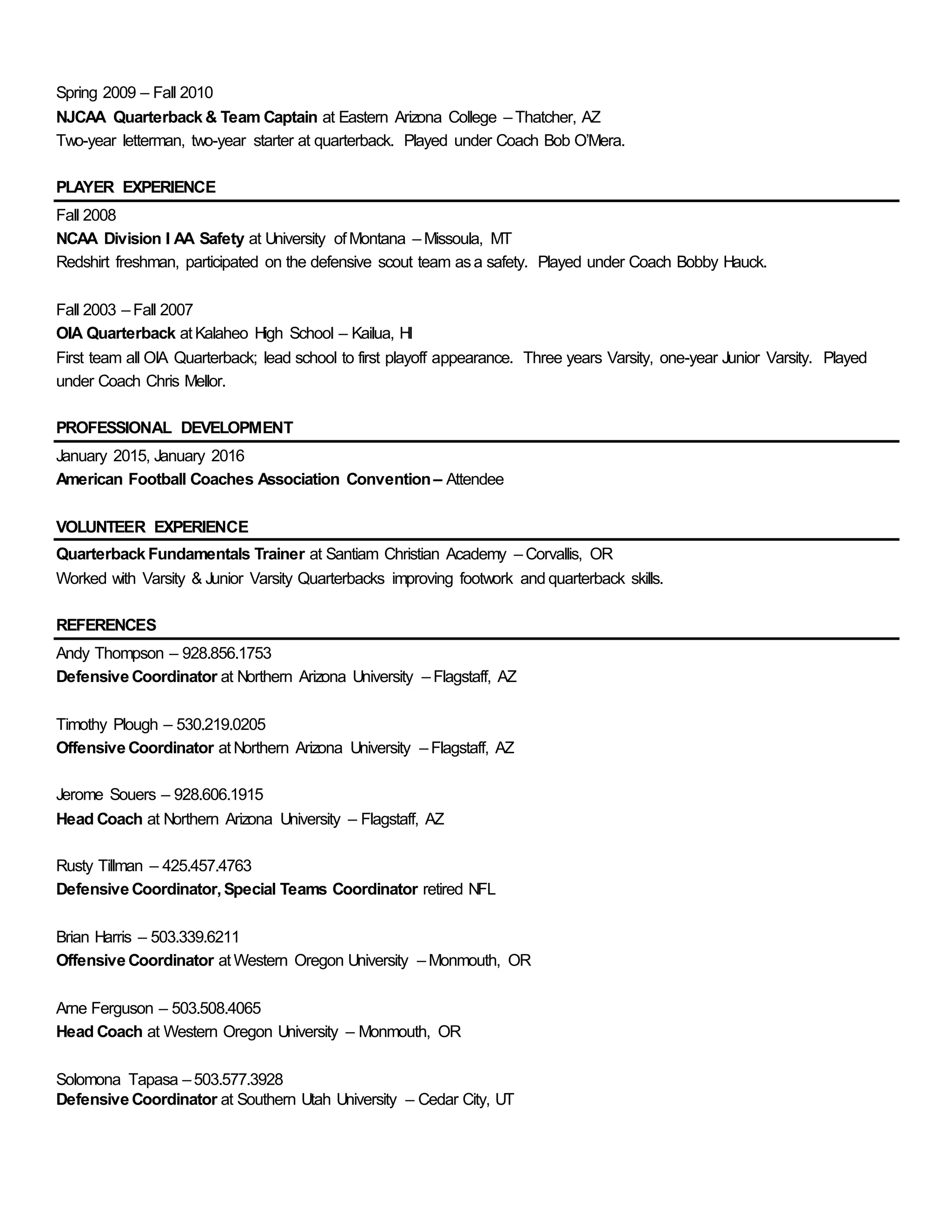 Cody Von Appen Resume | PDF