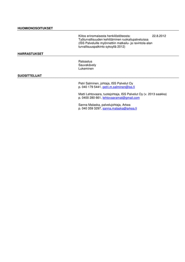 CV Minna Oksanen 30.8.2015